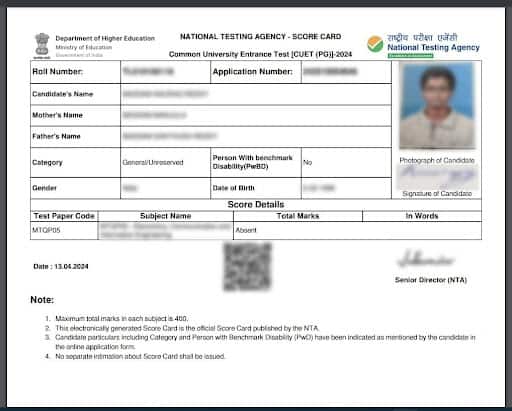 CUET PG Result 2024 (Out) LIVE: Subject-wise toppers, cut-off, admission process